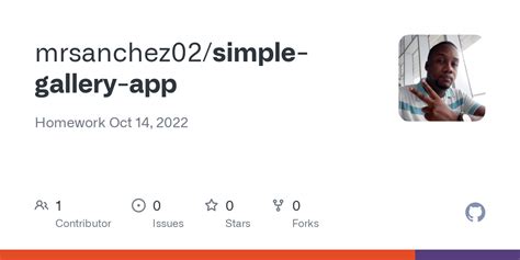 Github Mrsanchez02simple Gallery App Homework Oct 14 2022