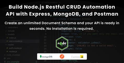 Automating Apis With Nodejs Mongodb Express And Postman Automation Express Postman