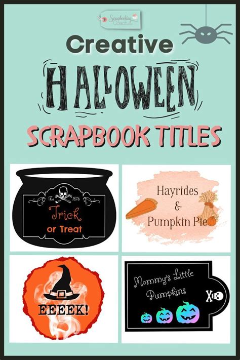 Halloween Party Scrapbook Titles At Cecila Whitworth Blog