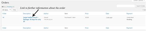 viewing orders as admin using classipress 4 x appthemes docs