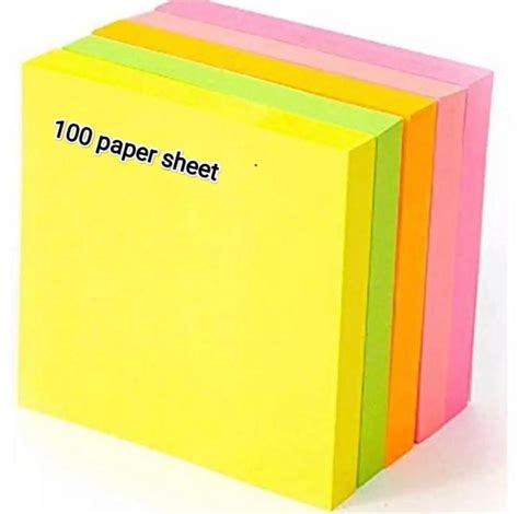 Multi Color Pack Sticky Notes For Book To Dos Multiple Stickers Pack