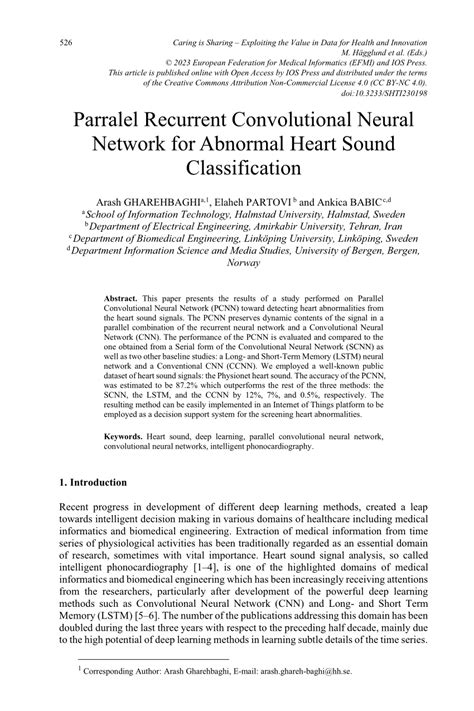 Pdf Parralel Recurrent Convolutional Neural Network For Abnormal Heart Sound Classification