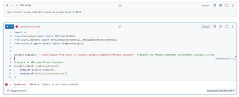 Unable To Use Grounding With Bing Search With Openai Ai Foundry Agent Microsoft Qanda