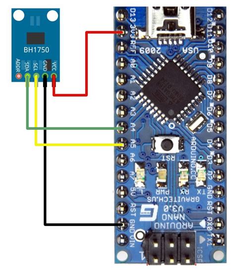 Programmation Connexion D Un Capteur BH1750 Avec Une Arduino Nano