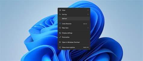Microsoft Added Refresh Button Back To The Desktop Right Click Context