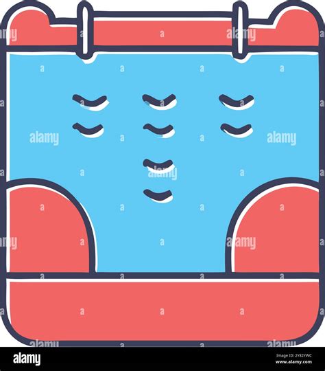 A Simple Colorful Icon Of A Calendar With Rounded Corners Designed For Modern Interfaces