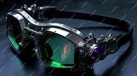 Premium Ai Image Cyberpunk Glasses