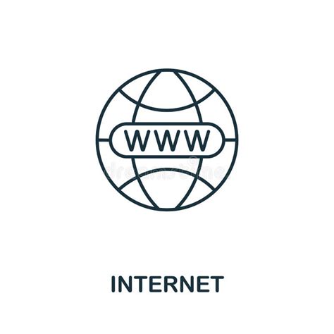 Internet Icon From Iot Collection Simple Line Internet Icon For Templates Web Design And