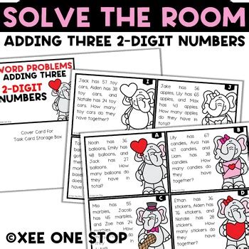 Digit Addition Word Problems Adding Two Digit Numbers February