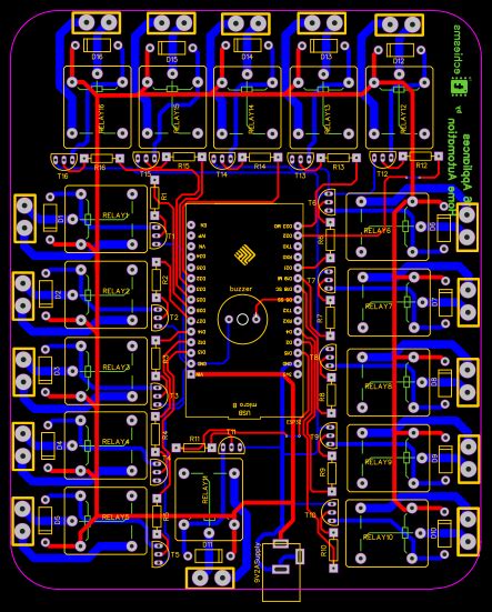 16 pin relay platform for creating and sharing projects oshwlab