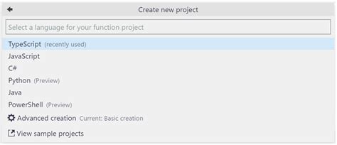 Make Advancedcreation More Discoverable Issue Microsoft Vscode Azurefunctions Github