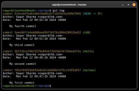 Check Git Commit History