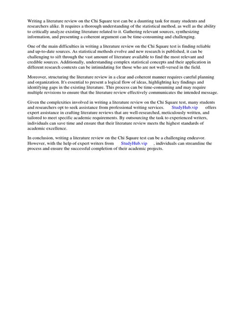Literature Review On Chi Square Test Pdf Statistical Hypothesis Testing Chi Squared Test