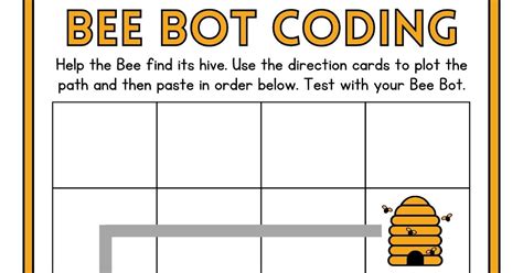 Bee Bot Coding Worksheets With Free Printable Pdf