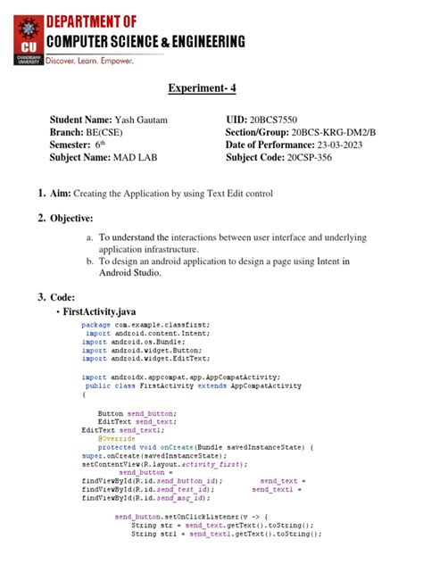 20bcs7550 yash mad lab 4 pdf android operating system