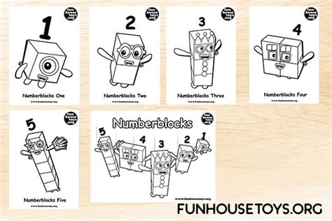 Fun House Toys Numberblocks Fun House Have Some Fun Printable Coloring Pages Home Goods