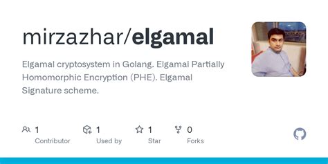 github mirzazhar elgamal elgamal cryptosystem in golang elgamal partially homomorphic