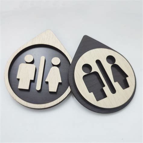 Papan Tanda Pintu Tandas Toilet Wood Signage Minimalis Design Decoration Shopee Malaysia