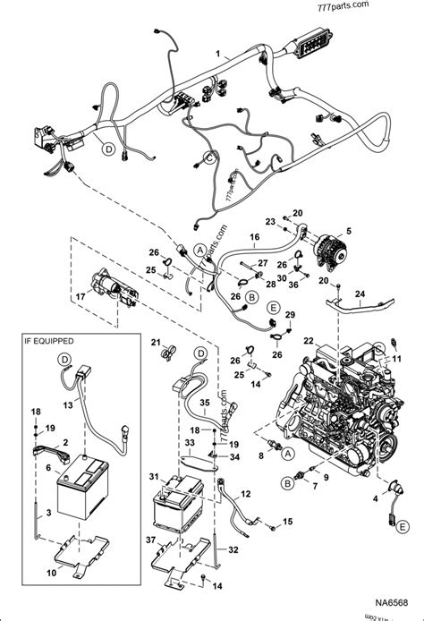 Engine Electrical Circuitry Engine Sensors Battery Alt And Starter S N B42411001 B42411178