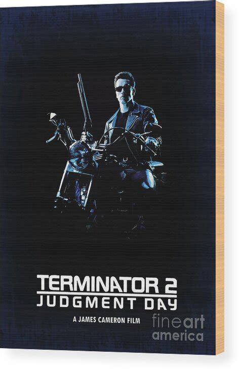 Terminator 2 Judgement Day Wood Print By Bo Kev Bo Kev Official Website