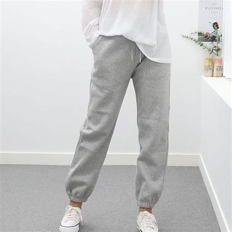 여성 도토리 기모 조거 팬츠 밴딩 츄리닝 면 바지