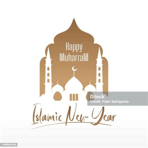 이슬람 신년 축하 또는 1 Muharram을 위한 소셜 미디어 피드의 독특한 디자인 기도하기에 대한 스톡 벡터 아트 및 기타