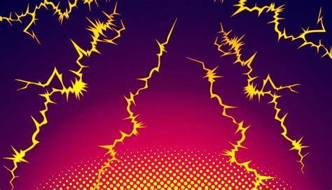 Cartoon Lightning Effect Vector Art Icons And Graphics For Free Download