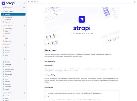 Design System By Strapi A Undefined Template Built At Lightspeed