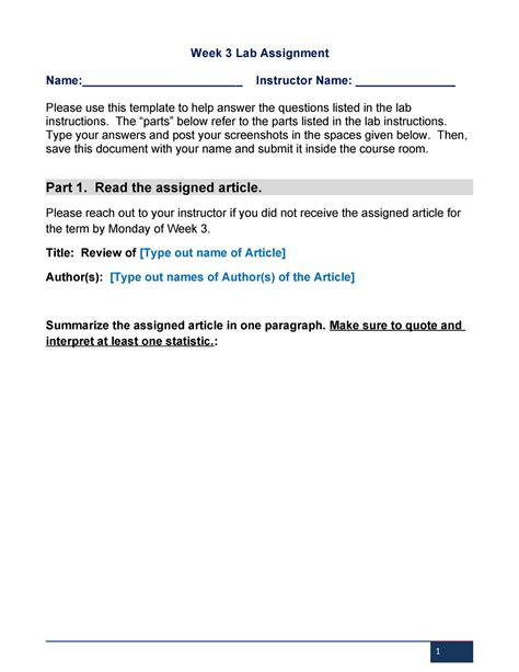 Week 3 Lab Official Babe Template Week 3 Lab Assignment Name Studocu