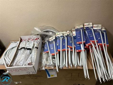 80 Pcs New Assorted Closet Steel Brackets For Fixed Mounts Total Of Approx 80 Pcs Roller