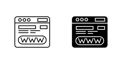 Browser Vector Icon 22282168 Vector Art At Vecteezy