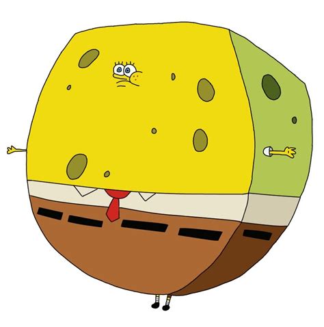 Spongebob Giant Inflation Colored By Jedimaster9000 On Deviantart