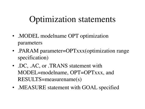ppt optimization with hspice powerpoint presentation free download