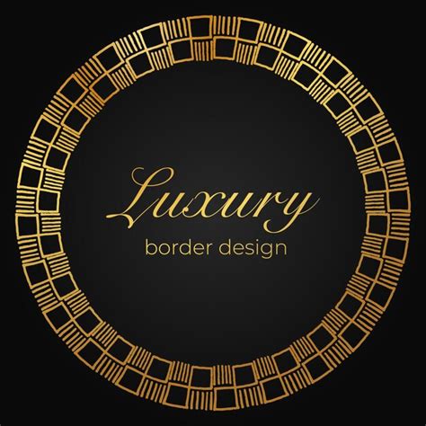 Premium Vector Luxury Pattern Border Frame Design