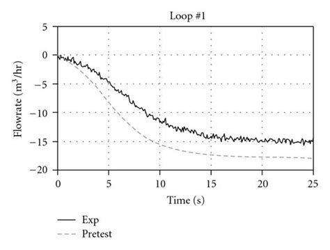 Loop Flowrates Posttest Values Coincide With Experimental Values