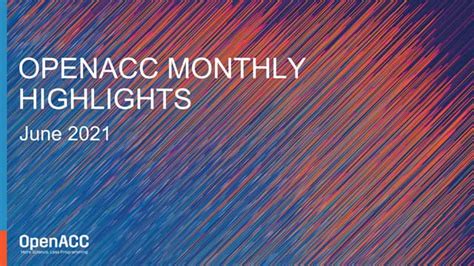 openacc monthly highlights june 2021 ppt