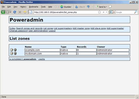 Installing Powerdns With Mysql Backend And Poweradmin On Fedora 10 Page 2 Page 2