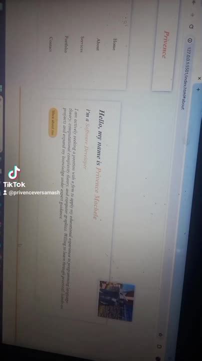 Video Privence Machele On Linkedin Youll Cheout My Portfoli I Coded