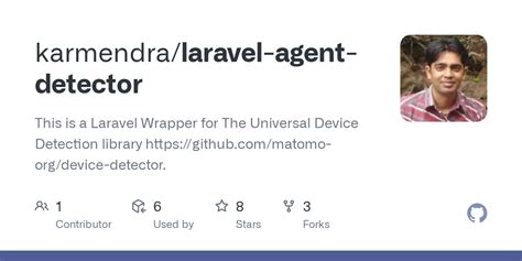 github karmendra laravel agent detector this is a laravel wrapper for the universal device