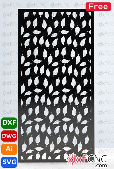 Free Cnc Tree Design Leaf Pattern Download Free SVG Dxf File