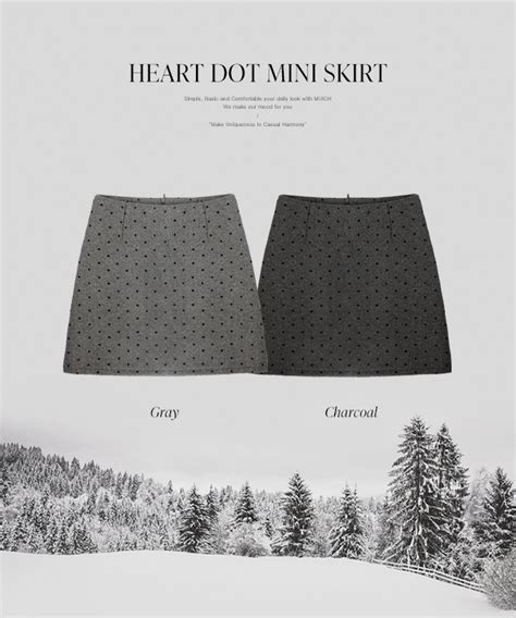 속바지o따뜻 모직 도톰 소프트 하트 미니 스커트 기본템 하객룩 데이트룩 헤어리 H라인 A라인 하이웨스트 핀턱 뒷지퍼 겨울 도트 숏치마 에이블리