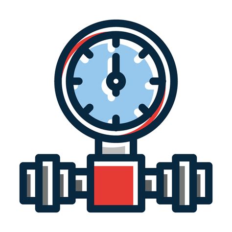 Pressure Gauge Vector Thick Line Filled Dark Colors Vector Art At Vecteezy