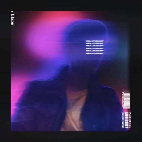 Blurry Neon Album Art Cover Design Photoshop