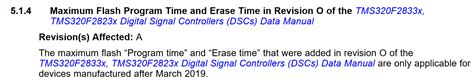 Tms320f28335 About F28335 Flash Erasing Time C2000 Microcontrollers Forum C2000™︎