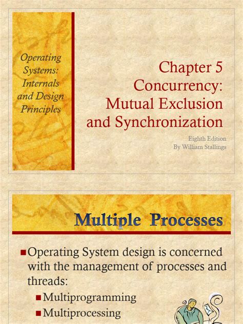 Lec 1 Concurrency Mutual Exclusion And Synchronization Pdf