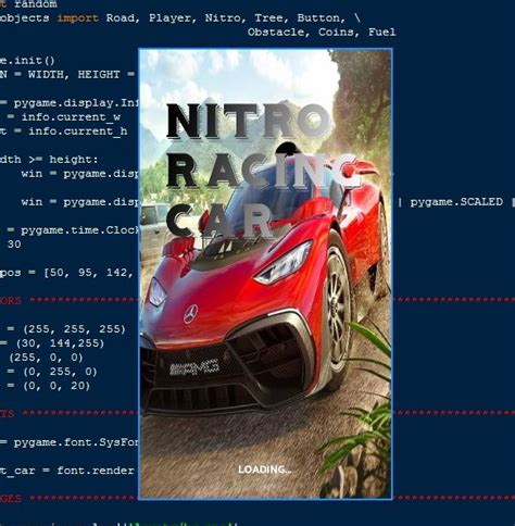 Nitro Racing Car Game Using Pygame In Python With Source Code Sourcecodester