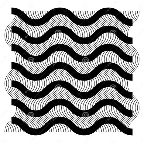 Grid Mesh Of Wavy Zig Zag Lines Criss Cross Pattern Stock Vector Illustration Of Curve