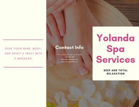 Customize 20 Massage Trifold Brochure Templates Online Canva