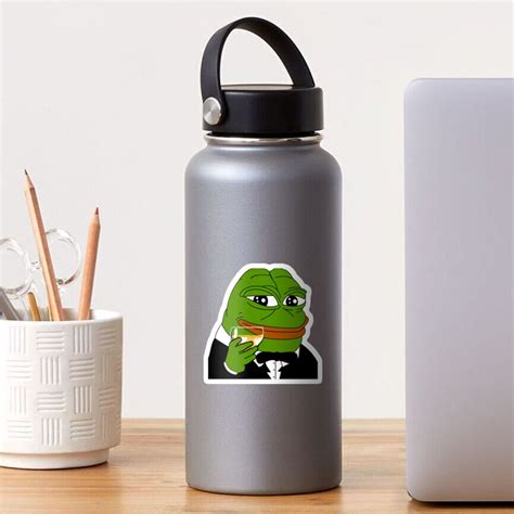 Smug Pepe Gentleman Sticker For Sale By Alyosha Redbubble