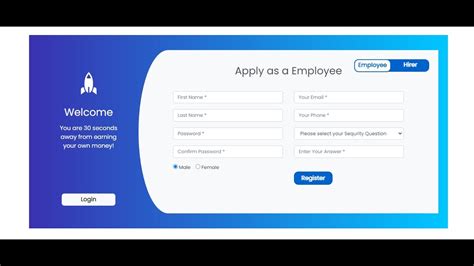 registration form design using bootstrap coder uncle youtube